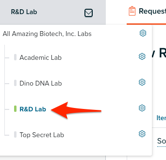 How to use Quartzy to manage orders for multiple labs – Quartzy Support