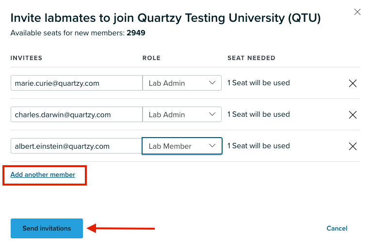 How to add users to your Quartzy Lab – Quartzy Support